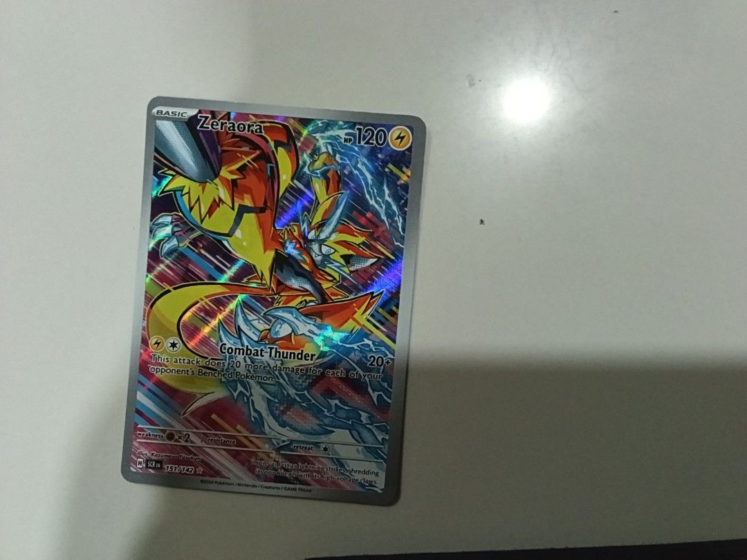 Pokemon Zeraora art rare card, Hobbies & Toys, Toys & Games on Carousell