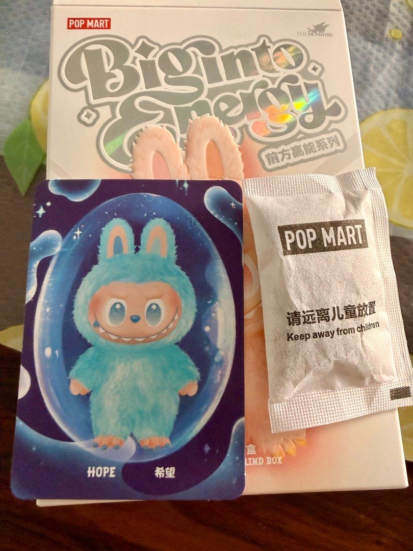 POP MART Big Into Energy Plush Blind Box- Hope (Blue), Hobbies & Toys ...