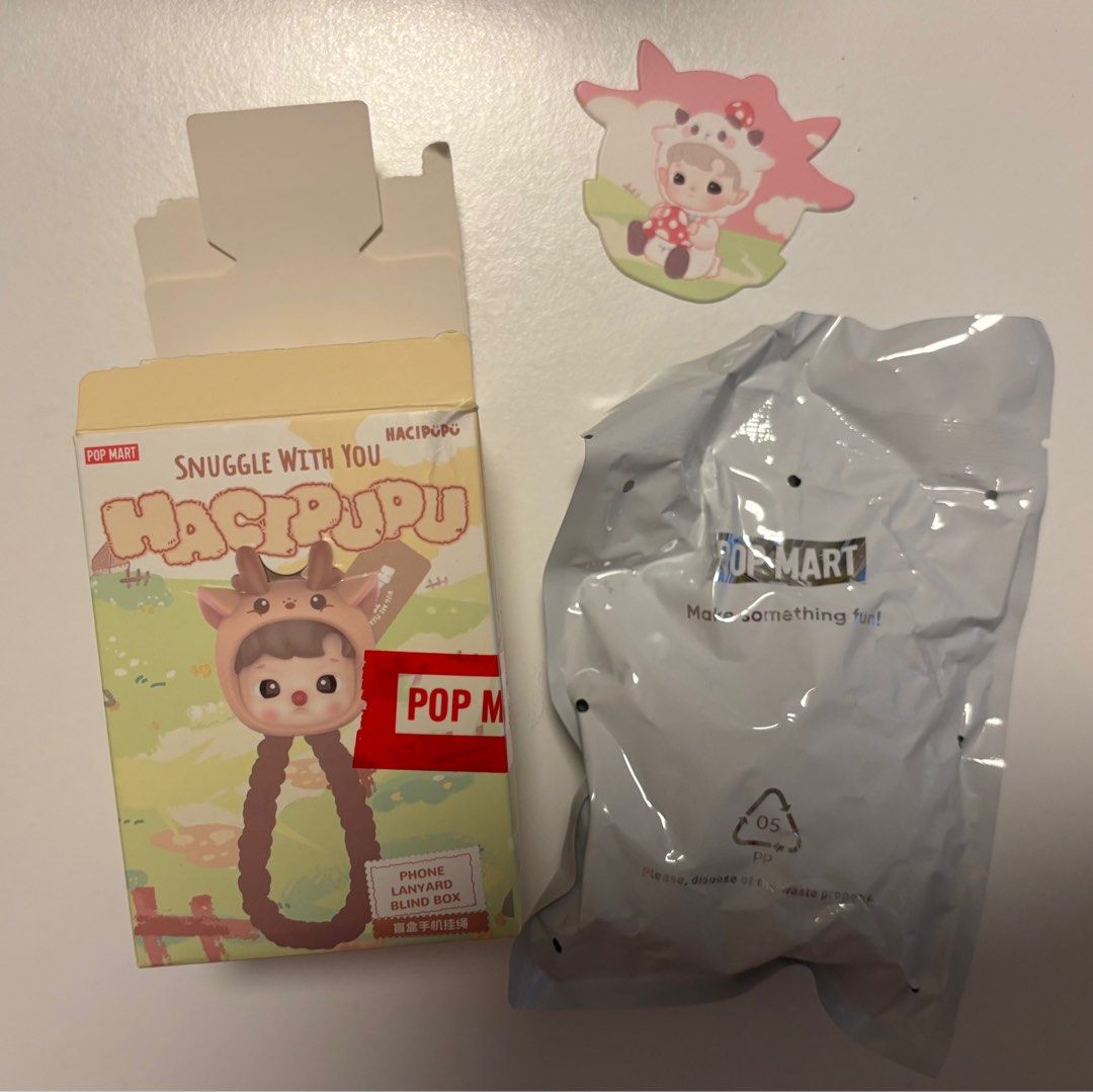Pop Mart BNIF Hacipupu Snuggle With You Phone Lanyard Blind Box - Baa ...