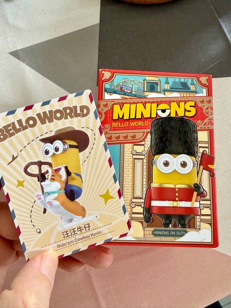 POP MART Minions Bello World Ride'em Cowboy Kevin, Hobbies & Toys, Toys ...