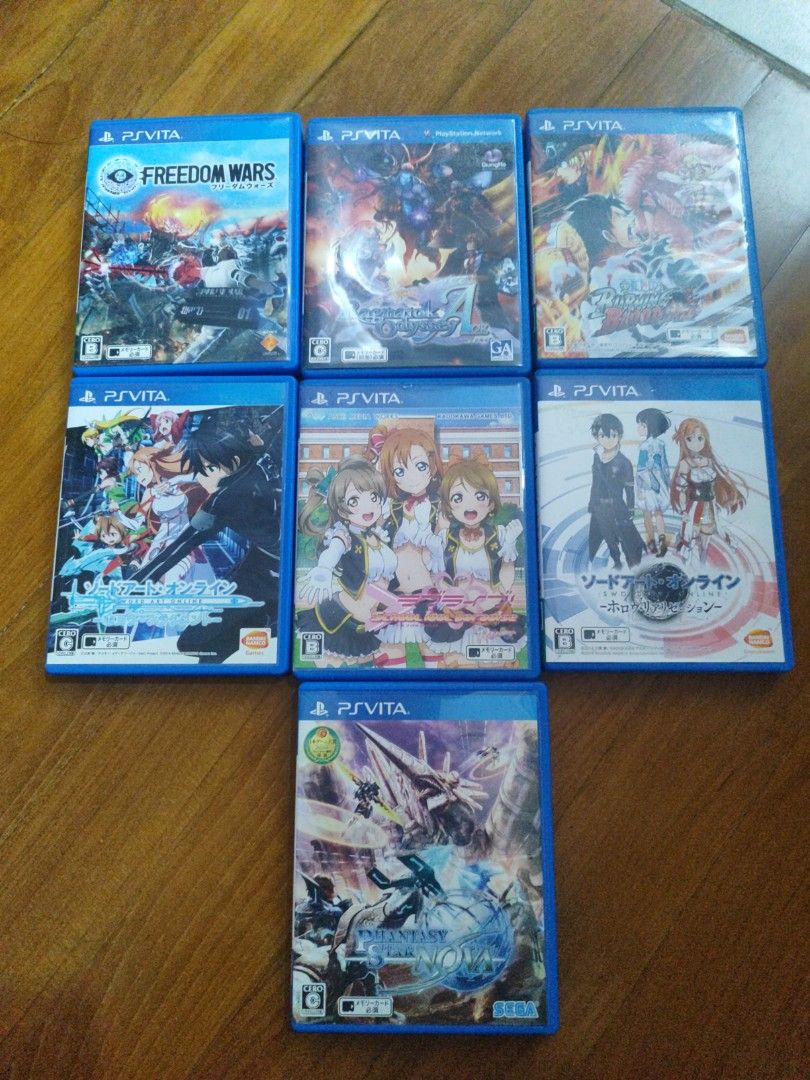 PS Vita Games - Various Titles, japanese, Video Gaming, Video Games ...