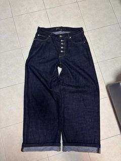 Naked & Famous Kasuri sectional rope-dyed 12.5oz raw selvedge jeans ...