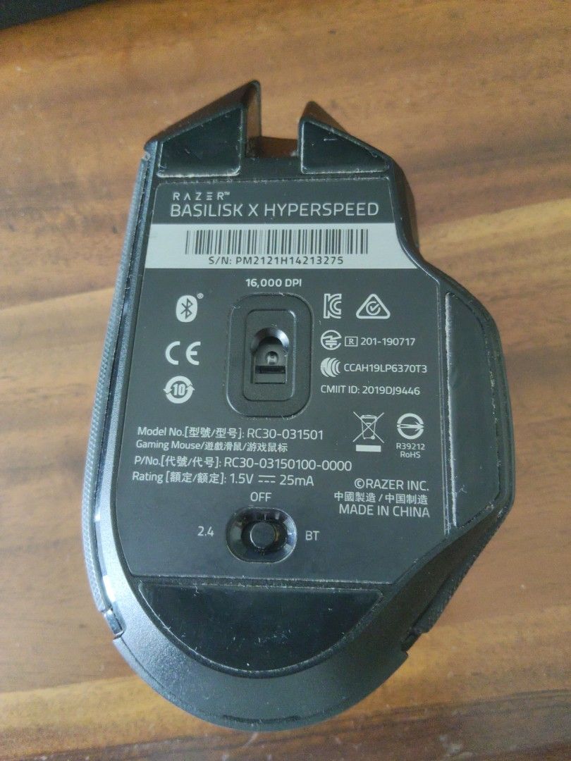 Razer Basilisk X HyperSpeed Wireless Gaming Mouse, Computers & Tech ...