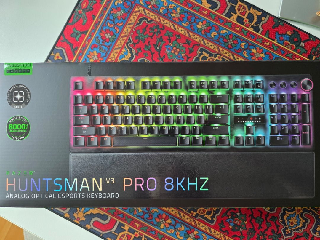 Razer Huntsman V3 Pro 8KHz Analog Optical Keyboard, Computers & Tech ...