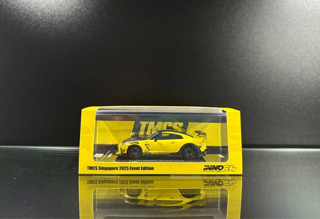 ‼️READ DESCRIPTION‼️ 1/64 Inno64 Nissan GT-R R35 Top Secret Yellow TMCS ...