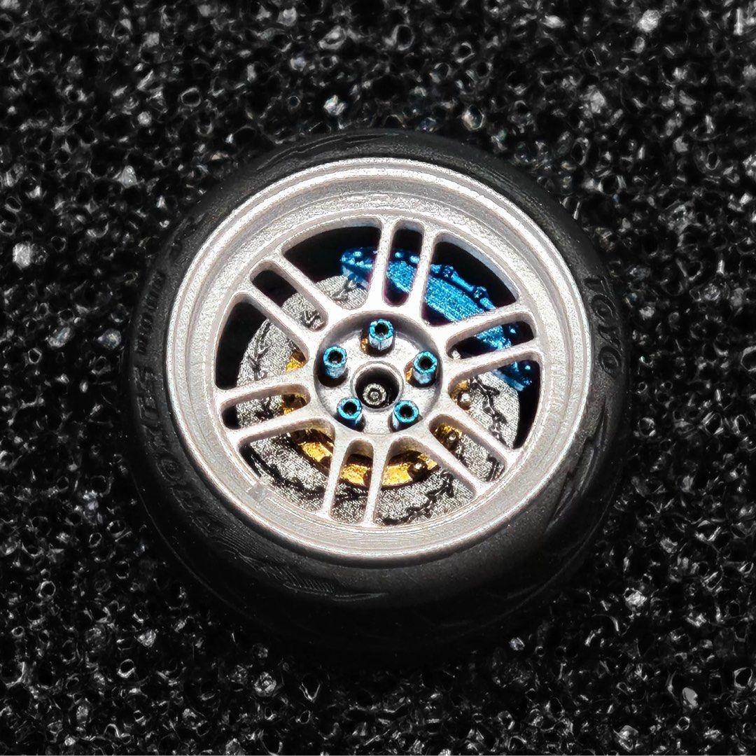 ‼️READ DESCRIPTION‼️ 1/64 WA Enkei RPF1 Resin Non-Rollable Wheels for ...