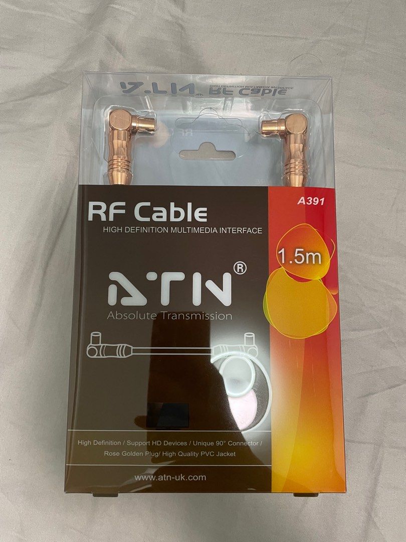 ATN A391 RF Cable 1.5m, 家庭電器, 電視 & 其他娛樂, 電視組件及配件 - Carousell