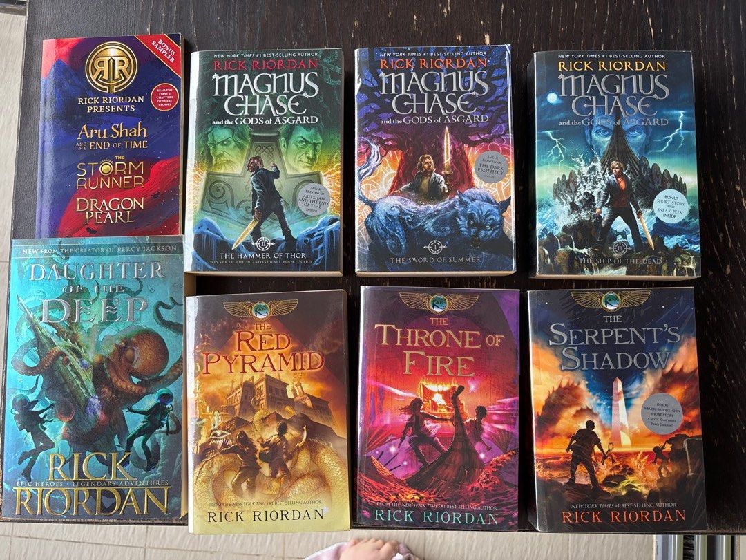Rick Riordan Book Set - Various Titles, Hobbies & Toys, Books ...