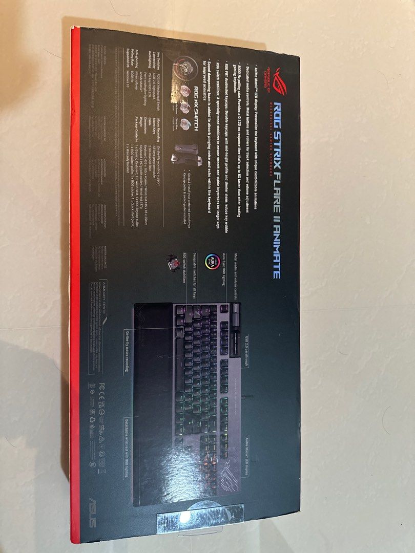 ROG Strix Flare II Animate Mechanical Keyboard, Computers & Tech, Parts ...