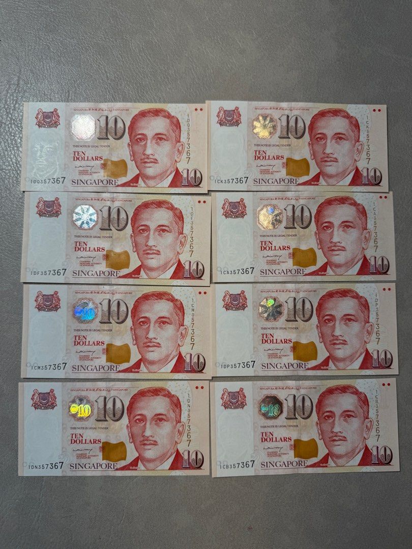 Same number sg10 commerative banknotes, Hobbies & Toys, Memorabilia ...