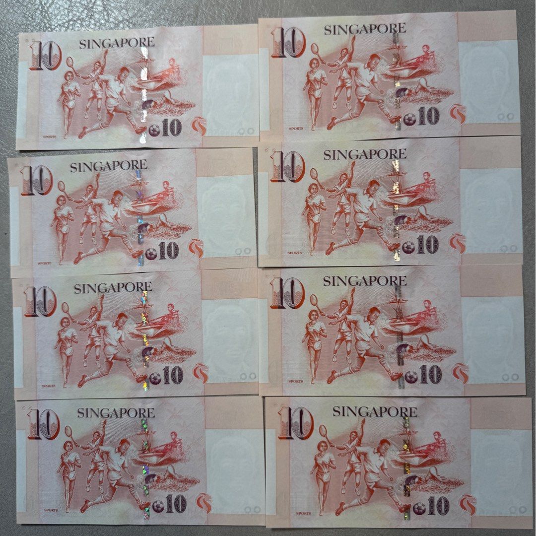 Same number sg10 commerative banknotes, Hobbies & Toys, Memorabilia ...