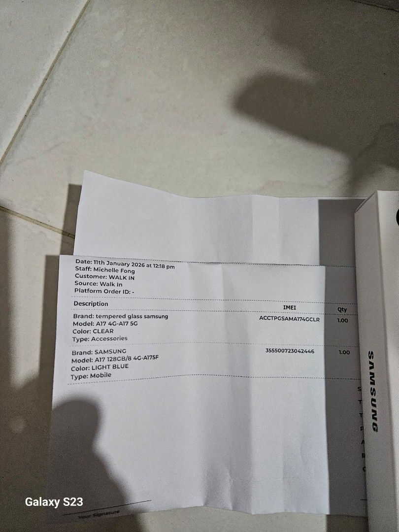 Samsung Galaxy A17 Tempered Glass - Light Blue, Mobile Phones & Gadgets ...