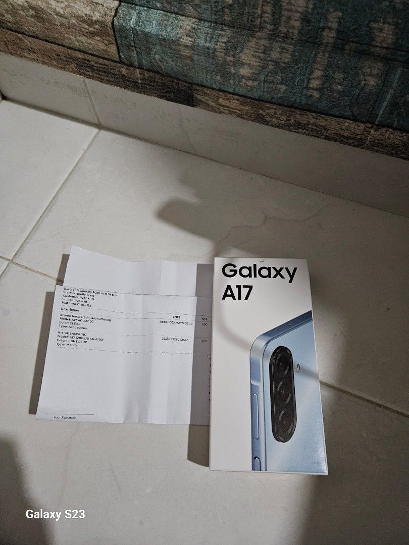 Samsung Galaxy A17 Tempered Glass - Light Blue, Mobile Phones & Gadgets ...