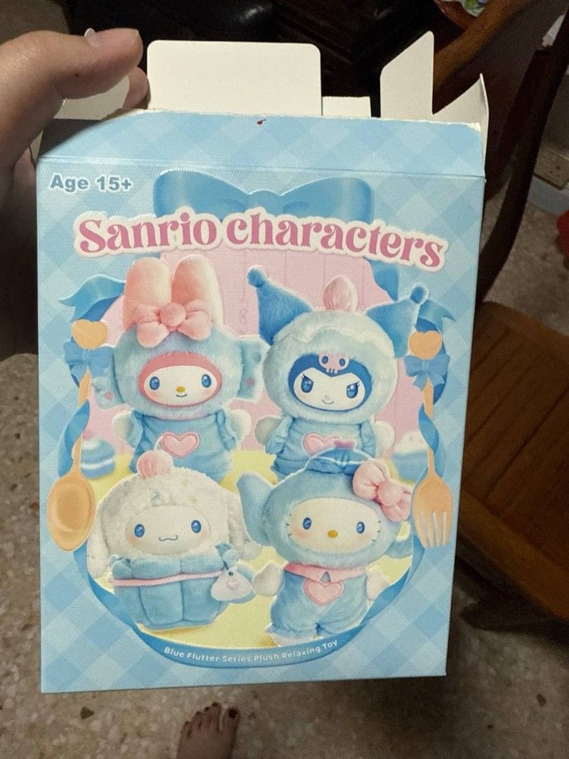 Sanrio Characters Blue Fluffy Series Plush Toy, Hobbies & Toys, Toys ...