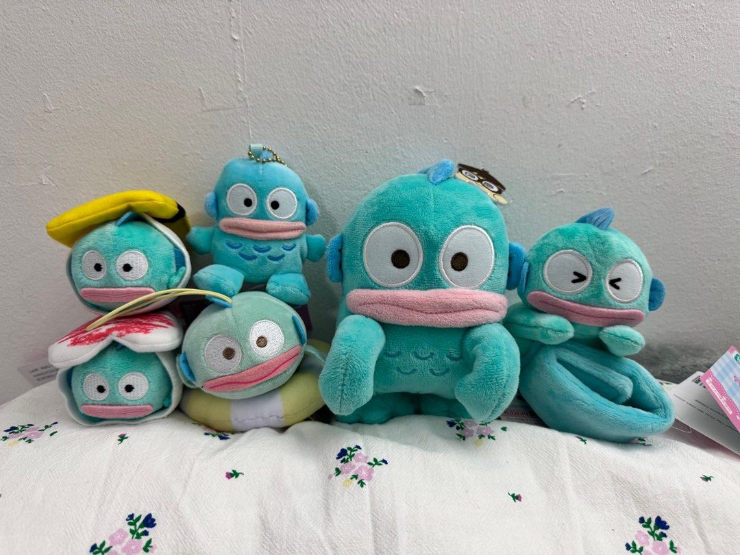 Sanrio Characters Hangyodon Plushies/ Keychains / stuffed toys, Hobbies ...