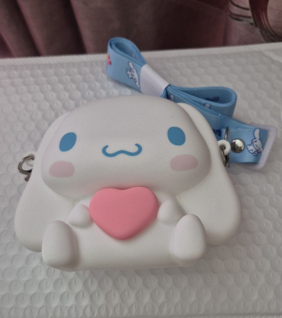 Sanrio Cinnamoroll silicone crossbody bag with an adjustable strap and ...