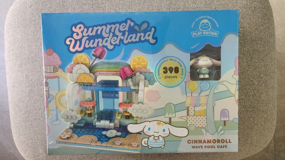 Sanrio Cinnamoroll Wave Pool Cafe Building Block Set, Hobbies & Toys ...