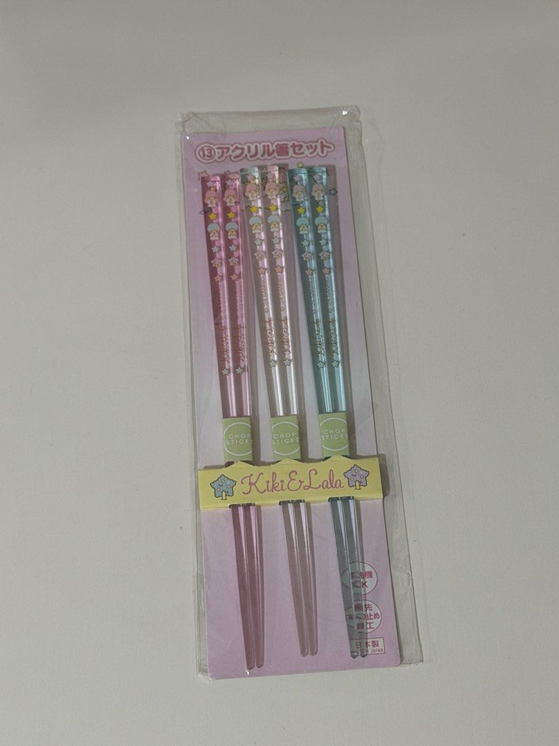 Sanrio Kiki and Lala Little Twin Stars Kuji - Prize 13 Chopsticks Set ...