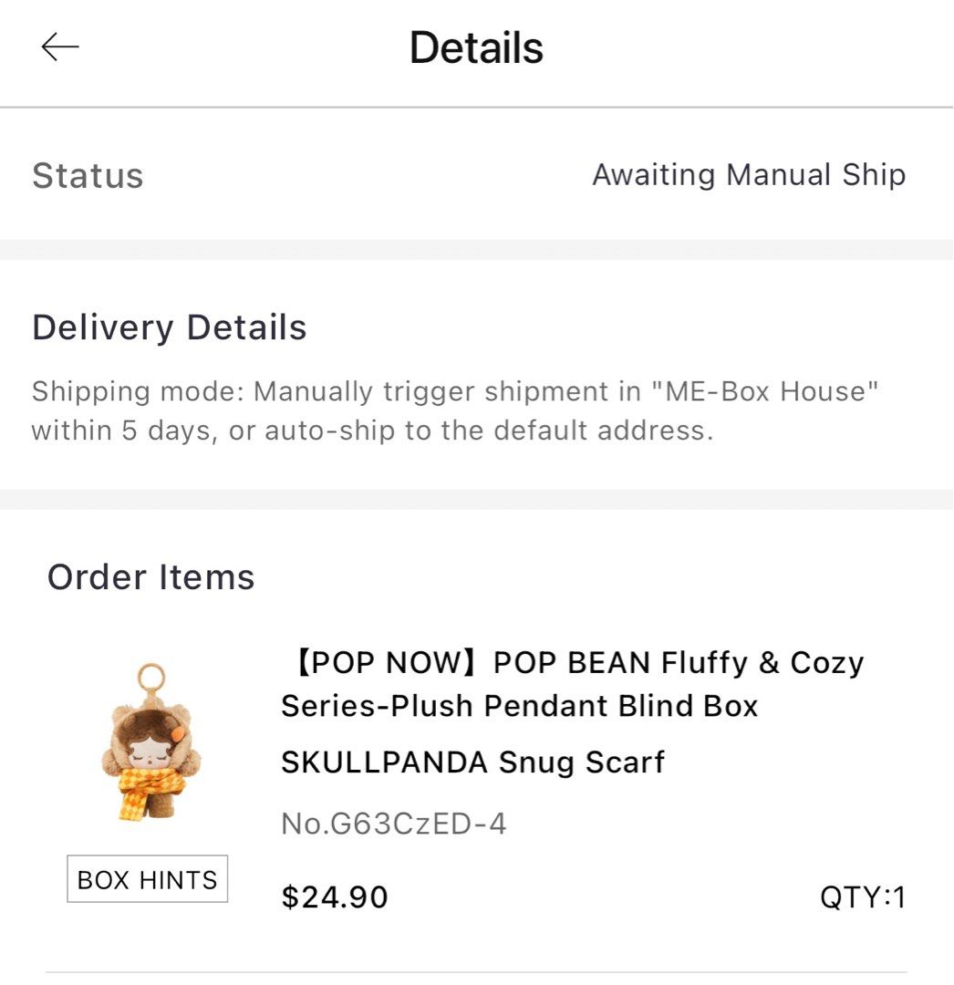 [Sealed box] PopMart Pop Mart POP BEAN Fluffy & Cozy Series SKULLPANDA ...