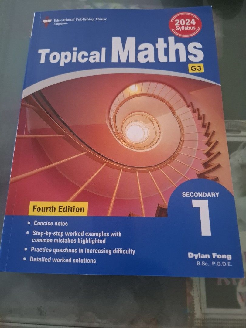Secondary 1 Topical Maths Textbook, Hobbies & Toys, Books & Magazines ...