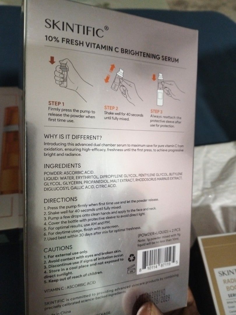 Skintific Pure Vitamin C Serum, Beauty & Personal Care, Face, Face Care ...