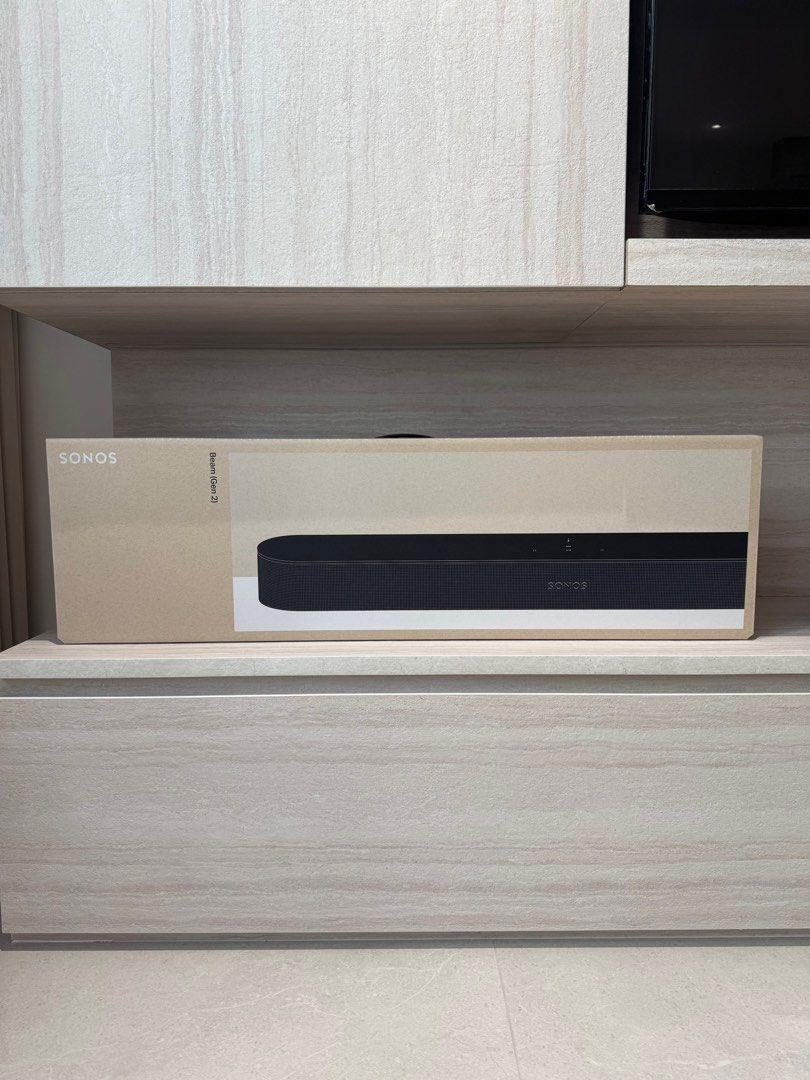 (New) Sonos Beam (Gen 2) Smart Soundbar Black, Audio, Soundbars ...
