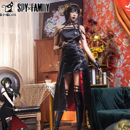 Spy x Family Yor Forger Cosplay with Wig, Women's Fashion, Dresses ...
