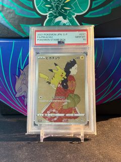 PSA 10 Pikachu 227 Pokemon Japanese Stamp Box, Hobbies & Toys, Toys ...