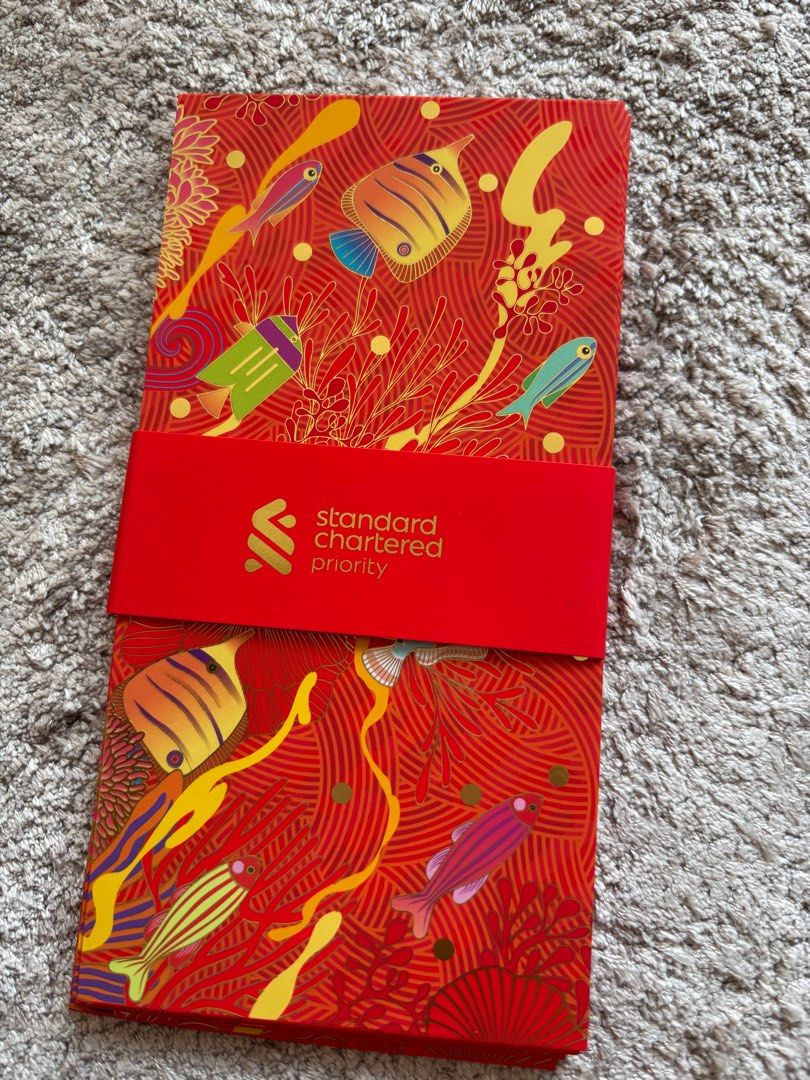 Standard Chartered Priority Ang Bao Red Packets, Hobbies & Toys ...