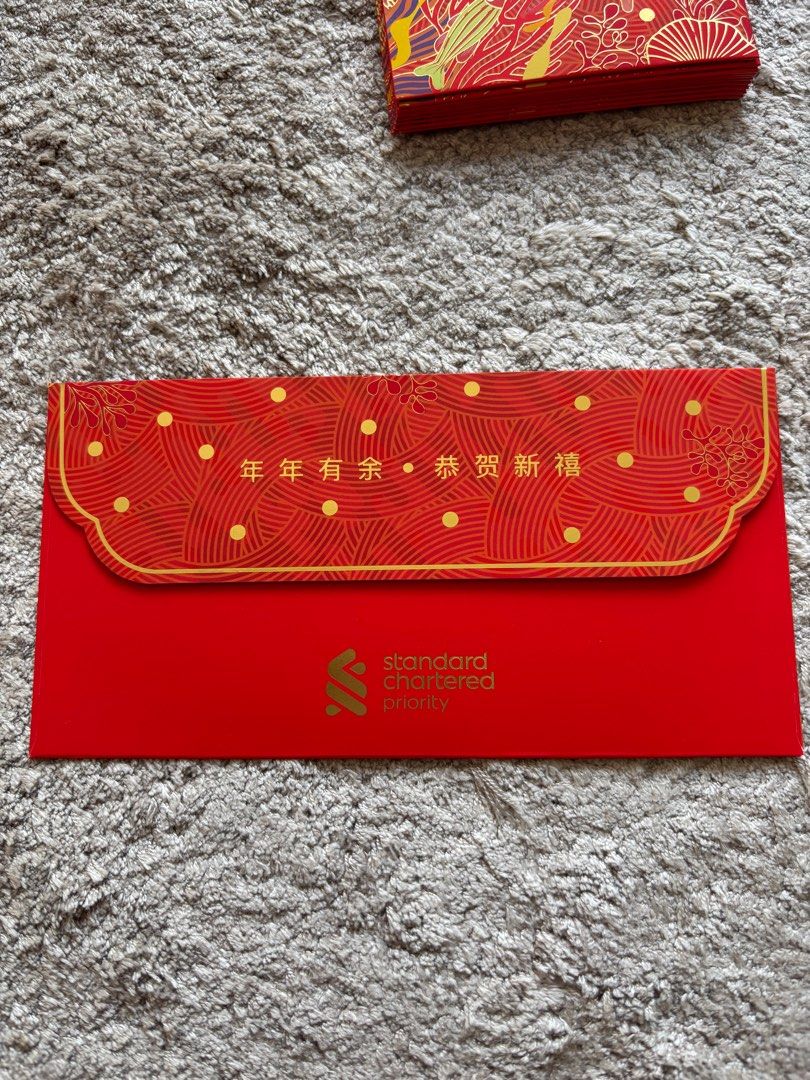 Standard Chartered Priority Ang Bao Red Packets, Hobbies & Toys ...