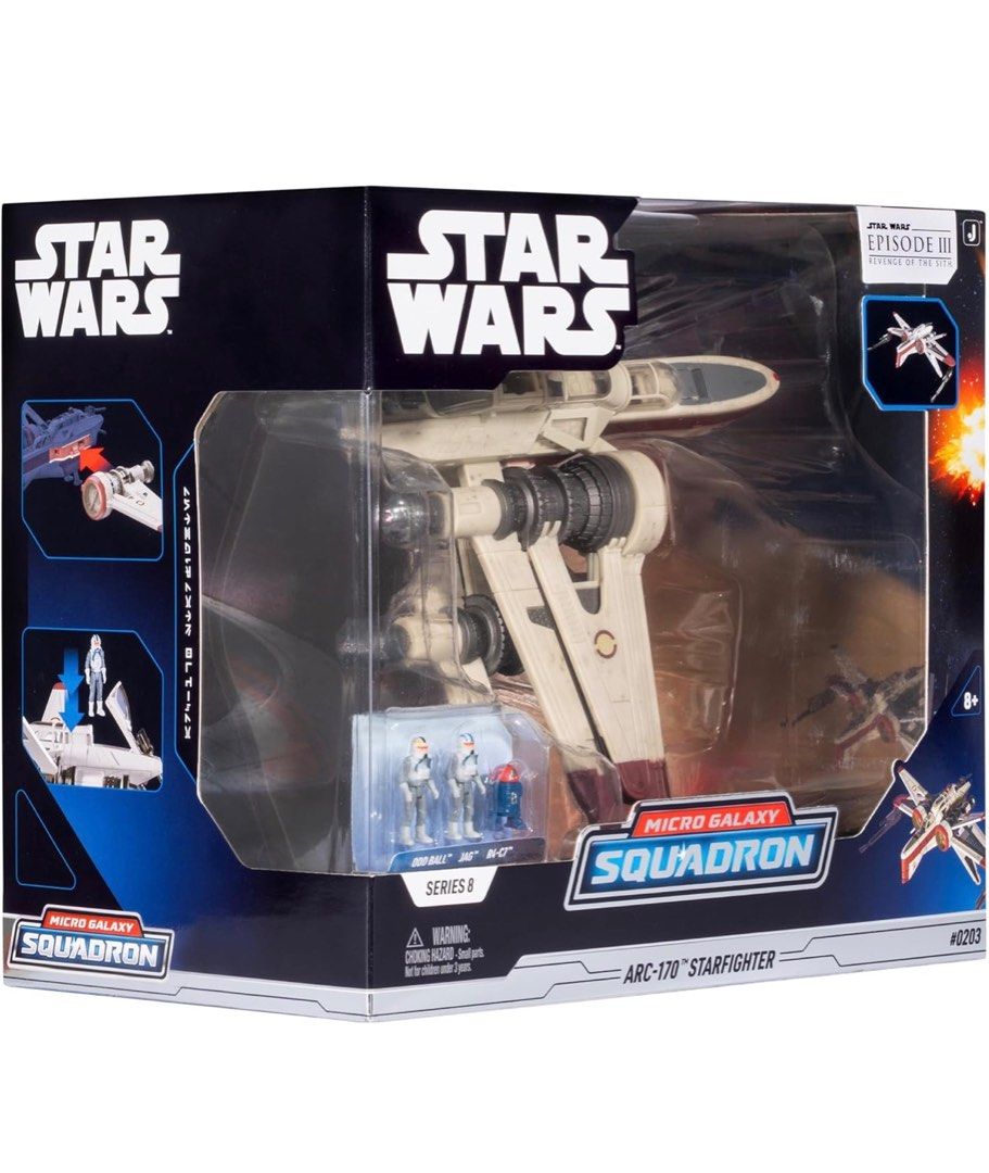 Star Wars Micro Galaxy Squadron ARC-170 Starfighter, Hobbies & Toys ...