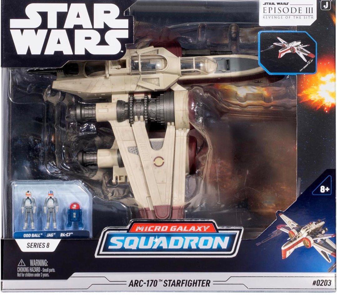 Star Wars Micro Galaxy Squadron ARC-170 Starfighter, Hobbies & Toys ...