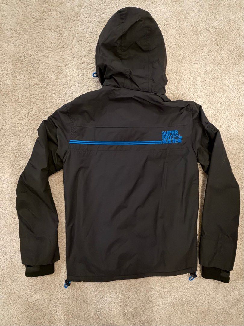 Superdry Wind Sport Jacket - Black and Blue, Men's Fashion, Coats ...