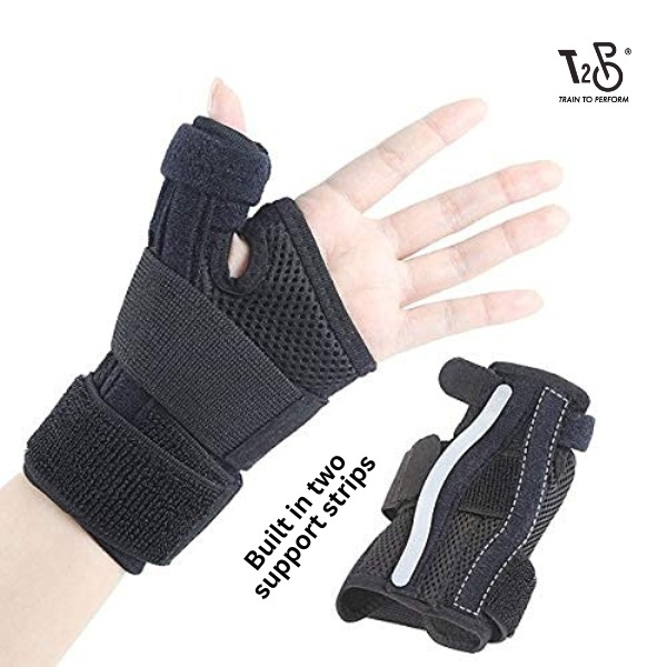 T2P Thumb Spica Splint Wrist Stabilizer Support Brace For thumb Pain ...