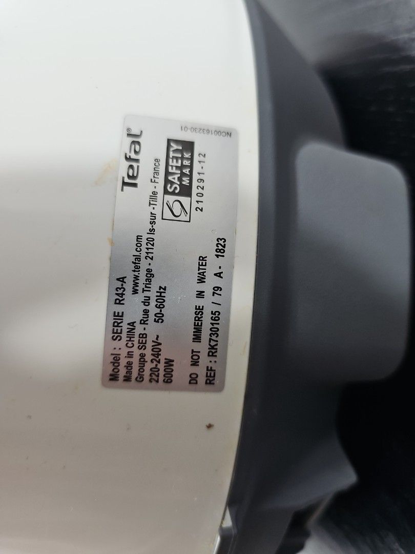Tefal Rice Cooker - Series R43-A, TV & Home Appliances, Kitchen ...