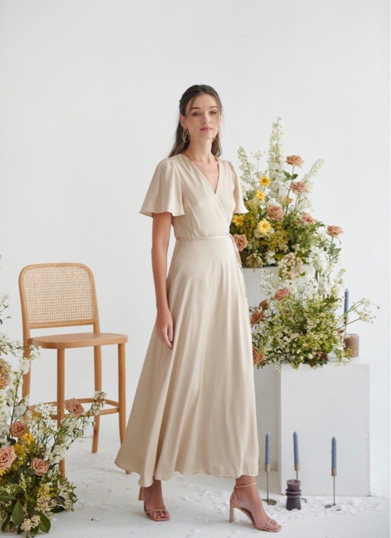 The Thread Theory Wrap Dress , Women's Fashion, Dresses & Sets, Dresses ...