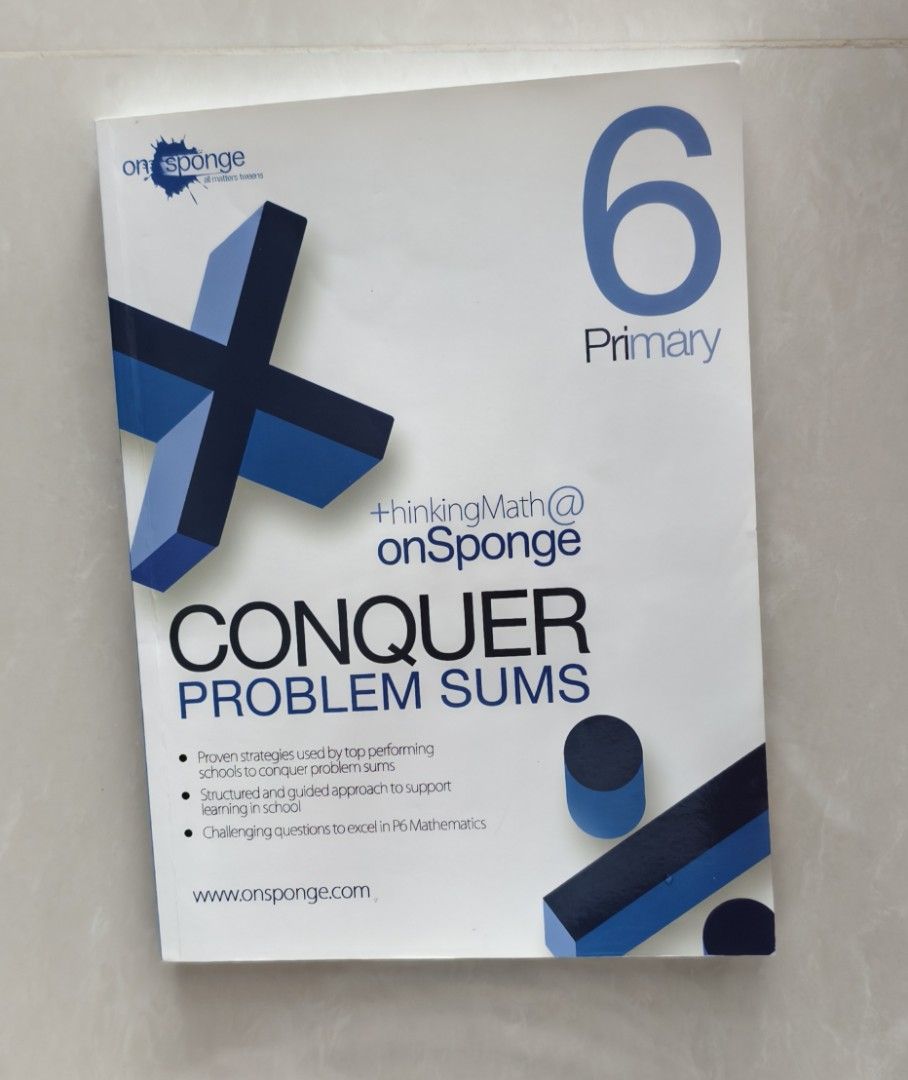 Thinking Math OnSponge Conquer Problem Sums Primary 6 (2025), Hobbies ...