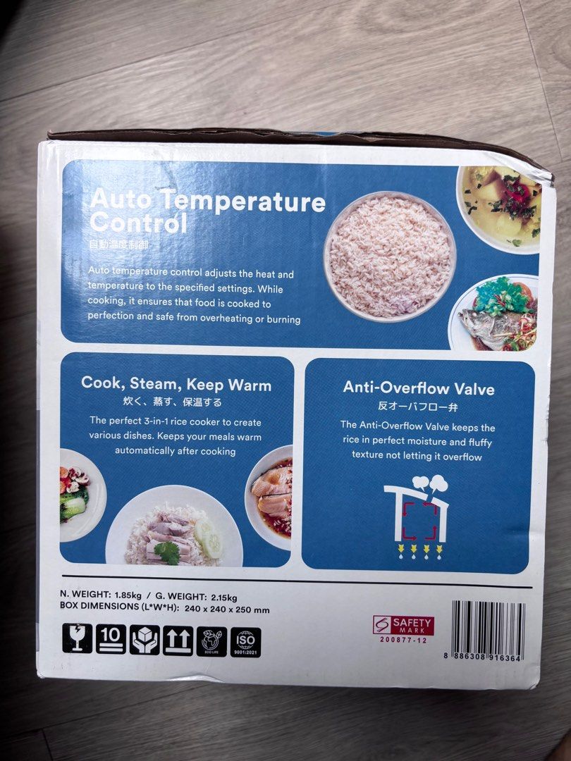 Toyomi Electric Rice Cooker & Warmer, TV & Home Appliances, Kitchen ...