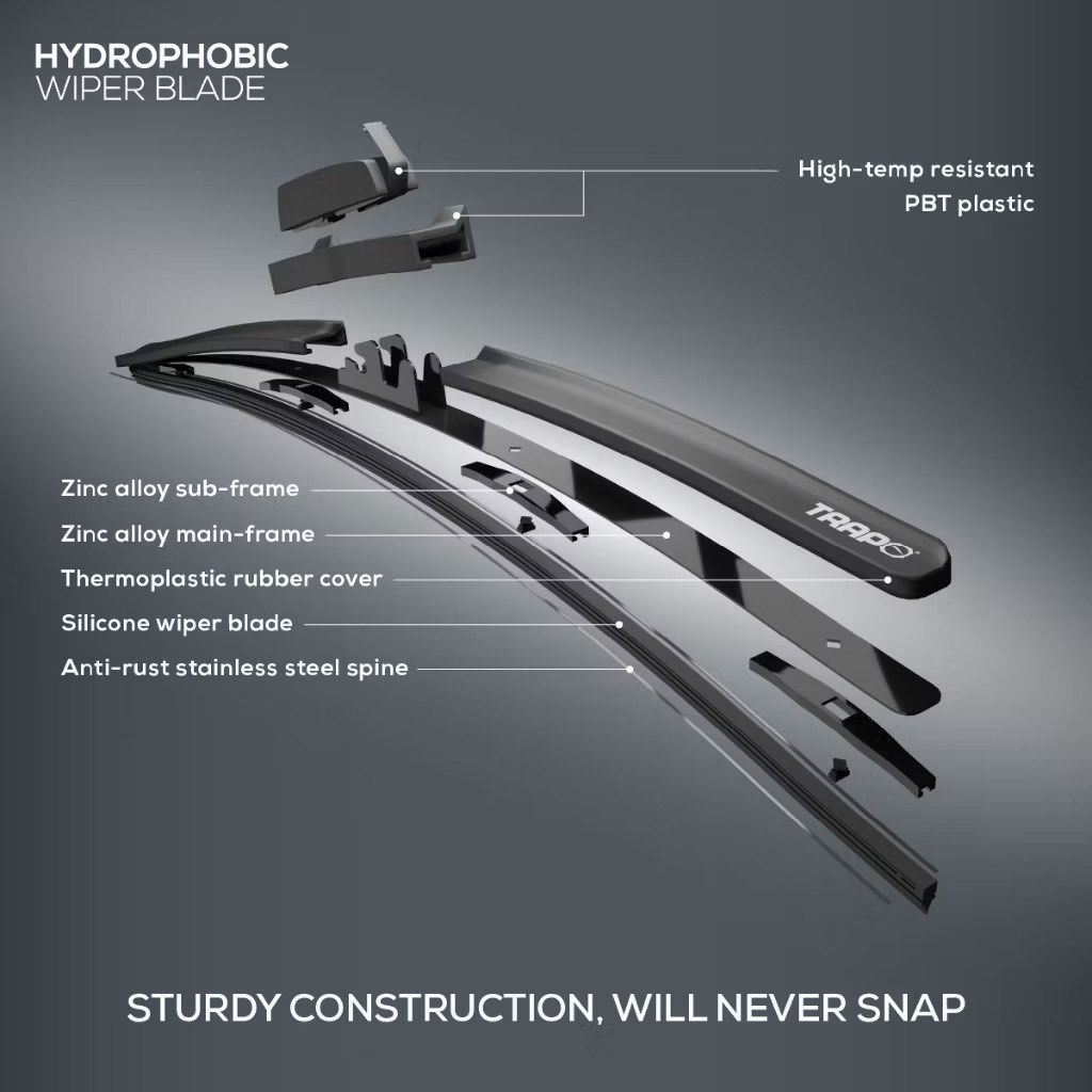 TRAPO Hydrophobic Wiper Blade for Proton X50 (M1 clip), Auto ...