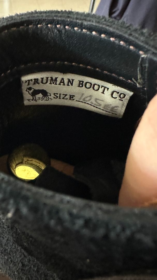 Truman Boot Co. Black Oiled Roughout Size 10.5EE, Men's Fashion ...