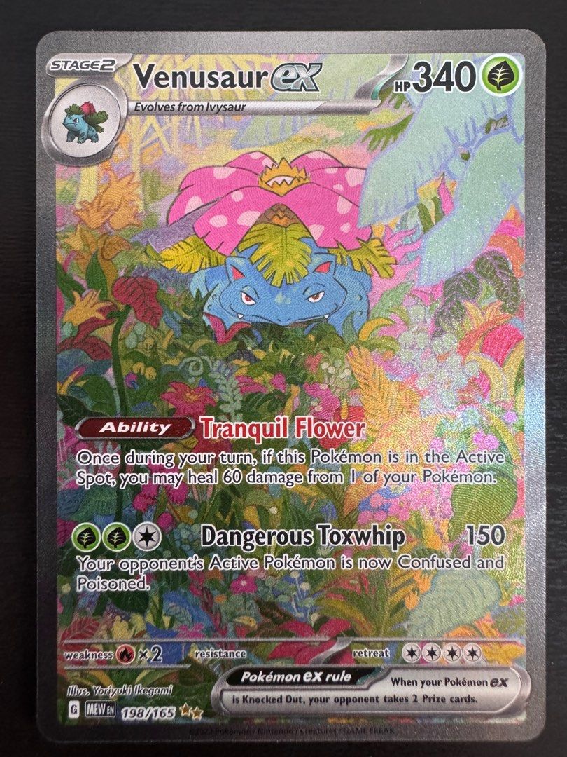 Venusaur ex SIR 198/165 - Pokemon 151, Hobbies & Toys, Toys & Games on ...
