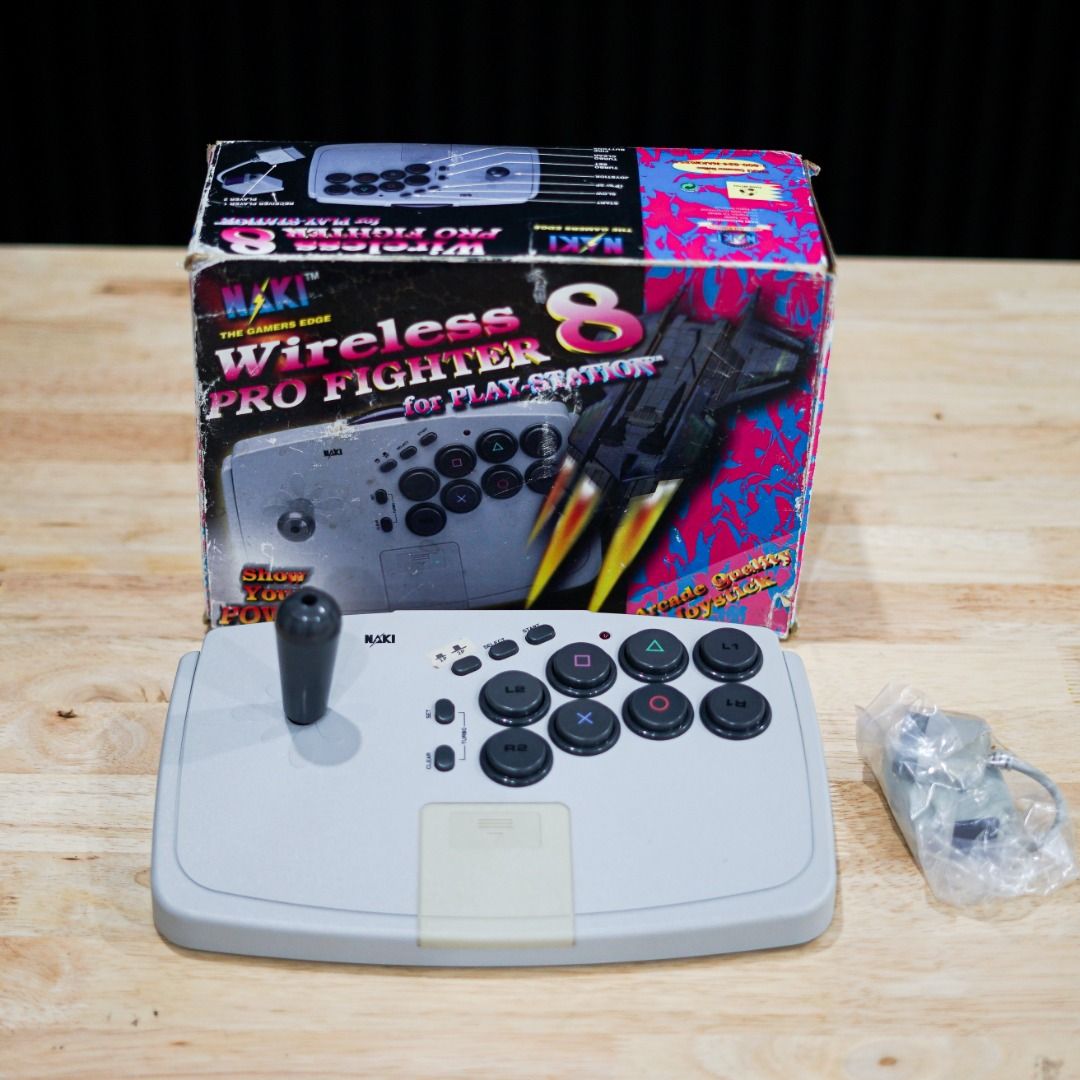 VINTAGE AND RARE NAKI PRO FIGHTER 8 CONTROLLER FOR PLAYSTATION *NEW ...