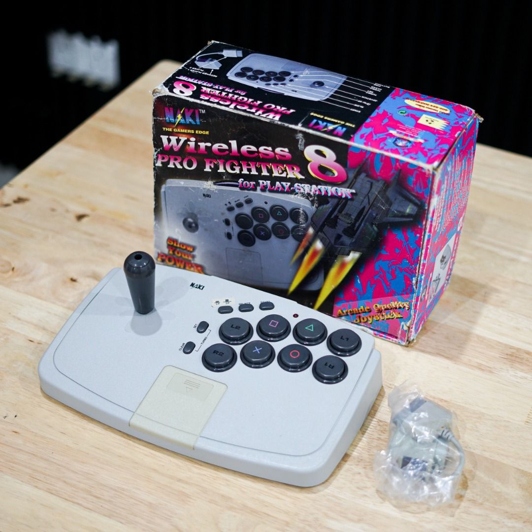 VINTAGE AND RARE NAKI PRO FIGHTER 8 CONTROLLER FOR PLAYSTATION *NEW ...