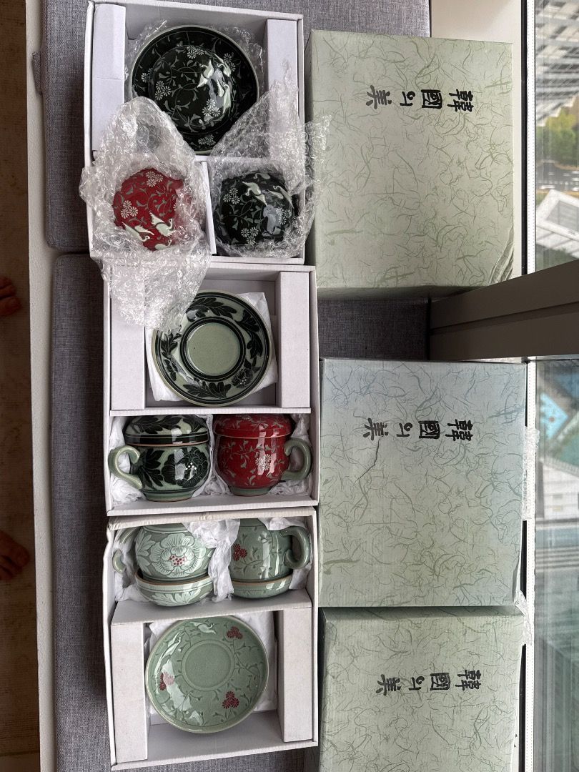 Vintage Crane Design Tea Set - Brand New, Furniture & Home Living ...