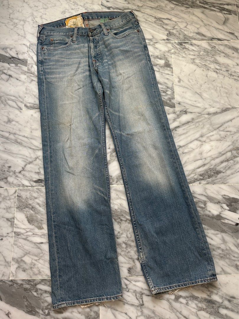 Vintage Hollister Y2K Low Rise Baggy Jeans, Women's Fashion, Bottoms ...