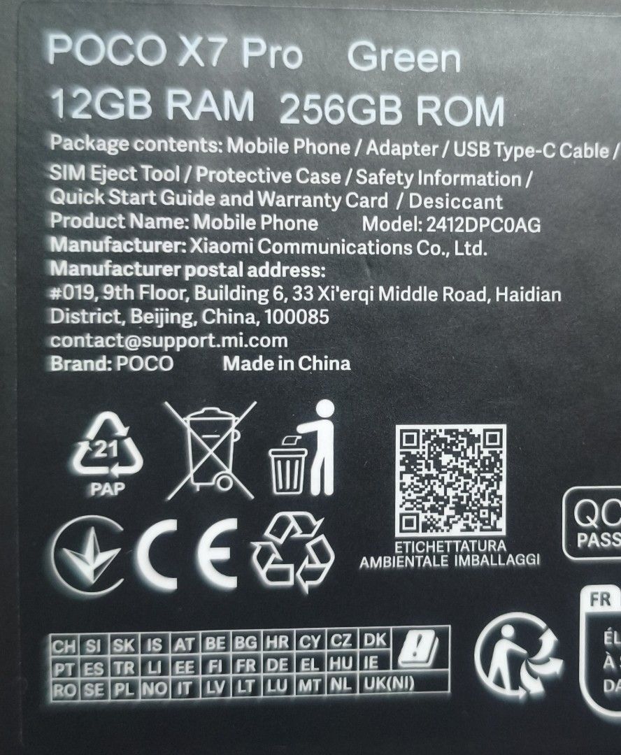 Xiaomi Poco X7 Pro 5G Green 256GB, Mobile Phones & Gadgets, Mobile ...