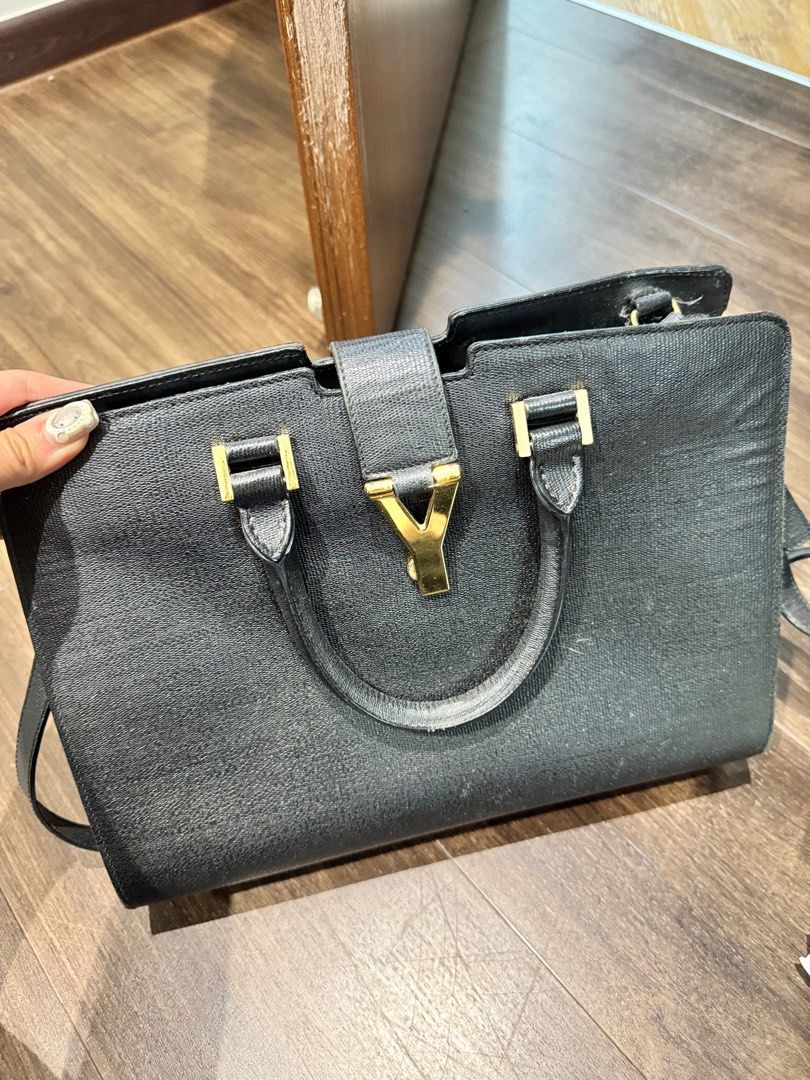 Yves Saint Laurent Chyc Leather Handbag, Luxury, Bags & Wallets on ...