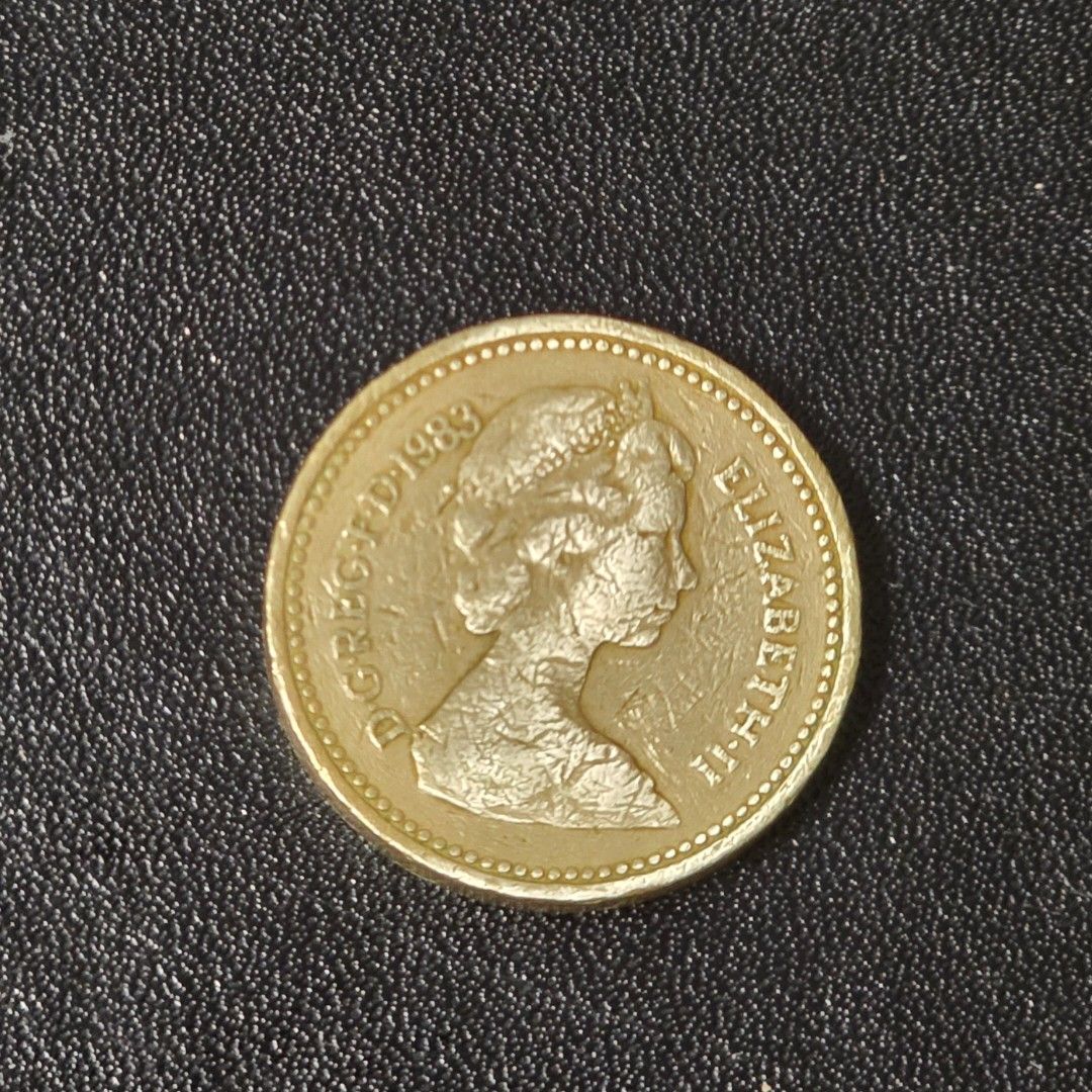 1983 UK One Pound Coin, Hobbies & Toys, Memorabilia & Collectibles ...