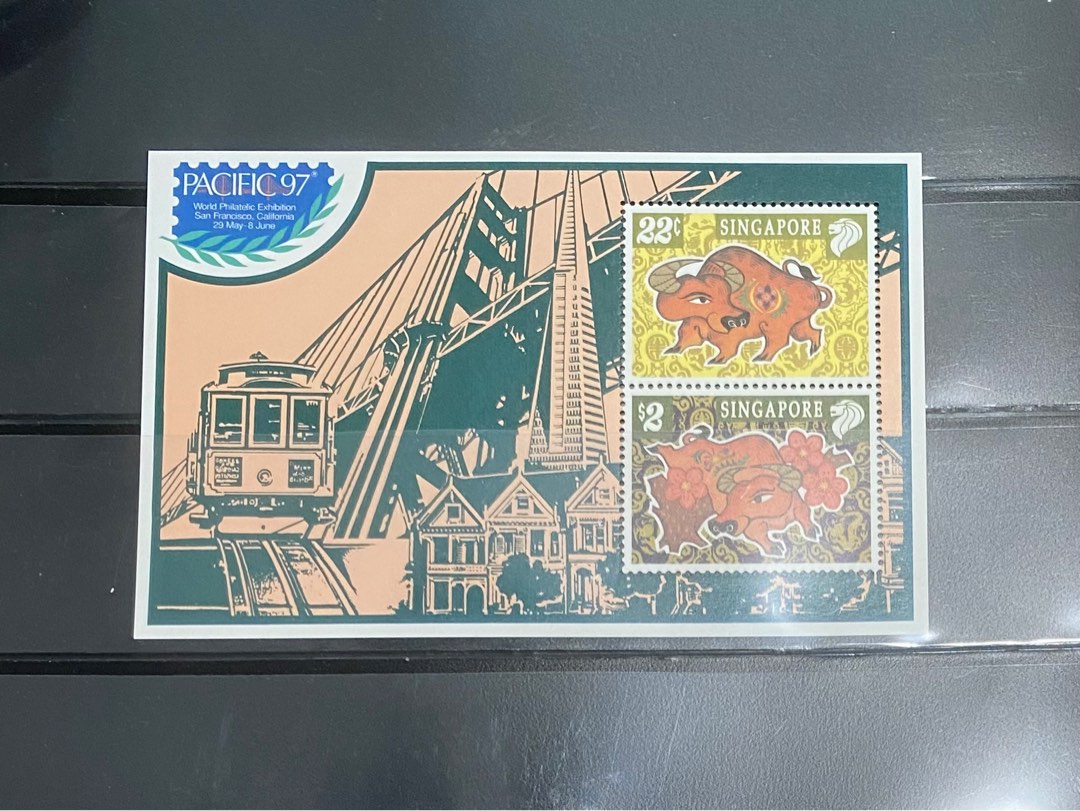 1997 Singapore Zodiac Series Ox stamps Pacific ‘97 San Francisco ...