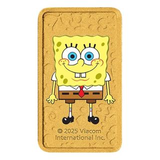 SpongeBob SquarePants 1g Gold Minted Bar - Perth Mint, Hobbies & Toys ...